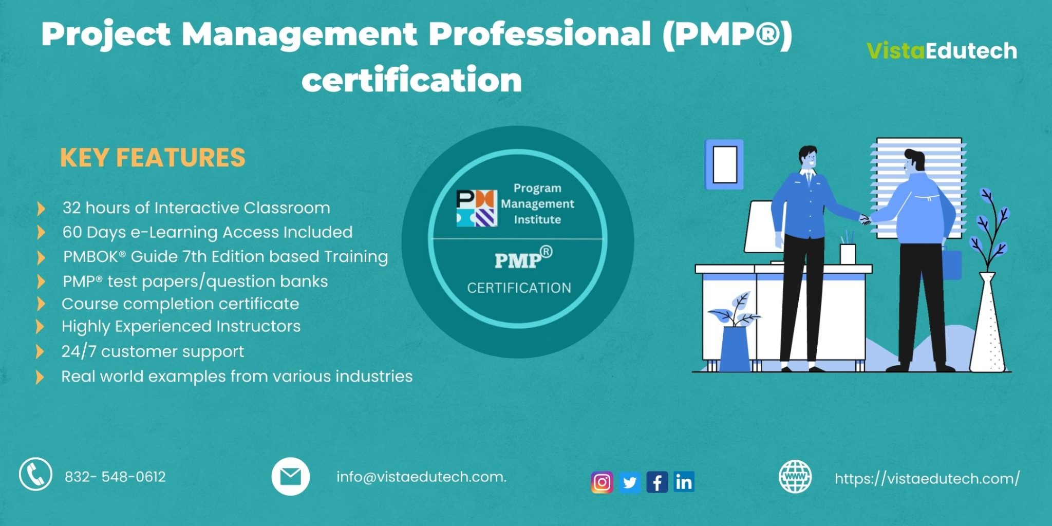 Project Management Professional (PMP®) Certification Training – Vista ...